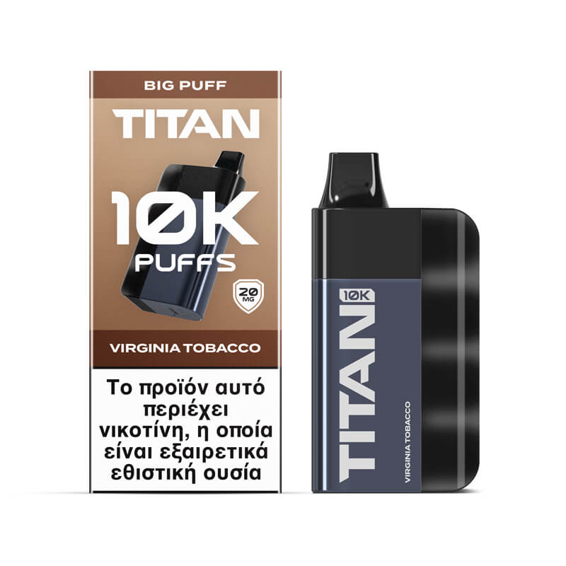 TITAN - DISPOSABLE VAPE VIRGINIA TOBACCO 8X2ML 20MG - CBD Oil ...